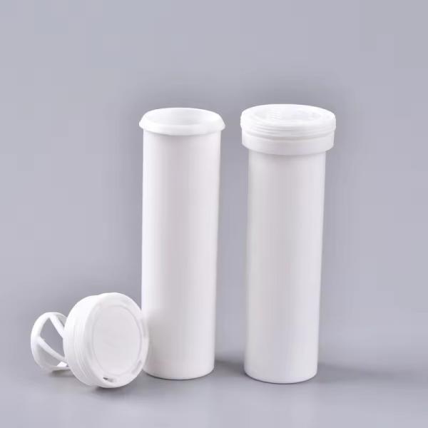 Quality Empty White Straight Packaging Candy Tube for Vitamin C Pills and Effervescent for sale