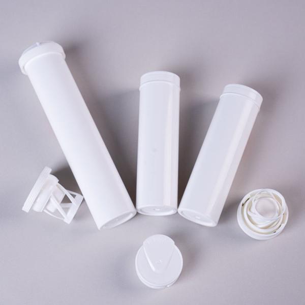 Quality Custom White Straight Effervescent Tablet Tube PP Material For Vitamin Pills for sale