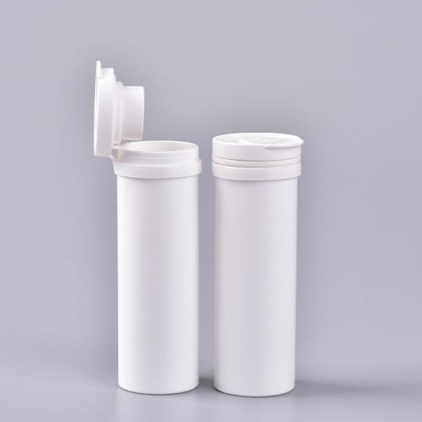 Quality Custom White Straight Effervescent Tablet Tube PP Material For Vitamin Pills for sale