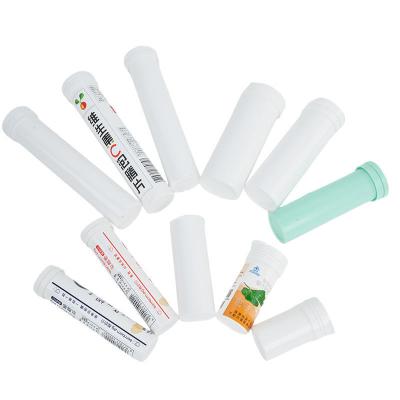 China White Storage Tubes Effervescent Tablet Tube PP Material for Vitamin Packaging Solution for sale