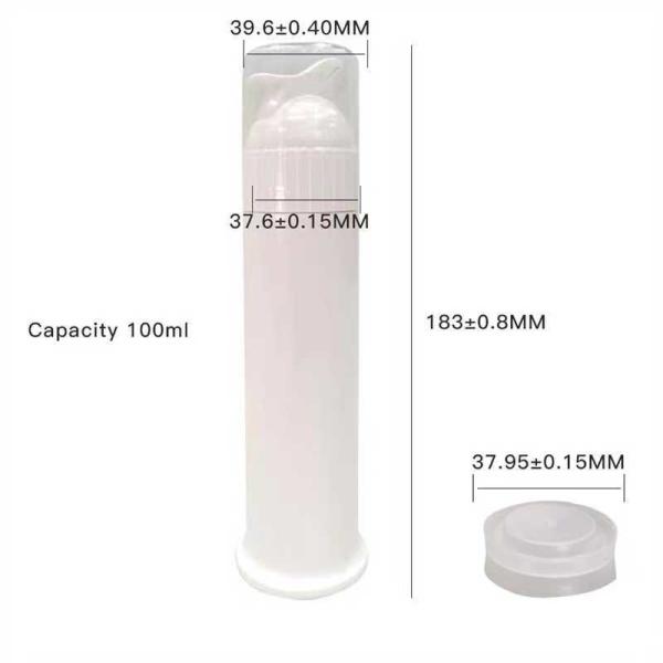Quality Easy to use Toothpaste Airless Pump Bottles Custom Label available Dispensing for sale