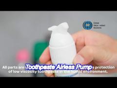 100ml empty plastic pump dispensers cosmetic airless bottles with decoration customized