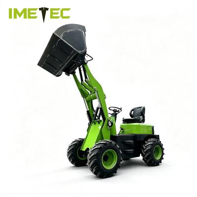 China 220V Mini Electric Telescopic Handler Forklifts Wheel Loader Lithium Battery Powered for sale