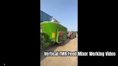 Vertical TMR Feed Mixer Working Video for Livestock Farm