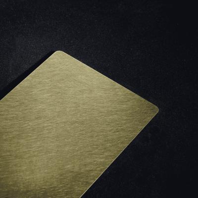 Cina Lamiera in acciaio inox satinato con finitura a specchio color titanio con motivo casuale in vendita