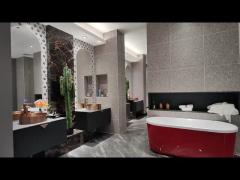 Modern Stainless Steel Bathroom Vanity - Green W/ Copper Basin & Mirror