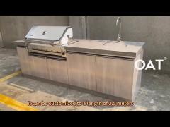 black stainless steel 304ss 316ss outdoor kitchen unit premade cabinets oem