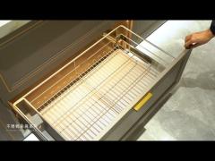 durable 304 stainless steel kitchen cabinet with 18mm thickness and 20mm door thickness for modern