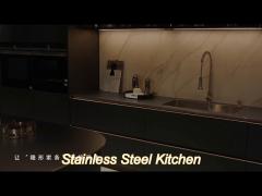orange and blue mixed stainless steel 304 316 grade kitchen cabinets