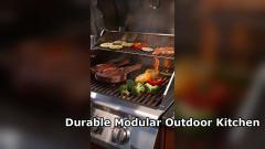 Modular Outdoor BBQ Kitchen for Clubhouse Use