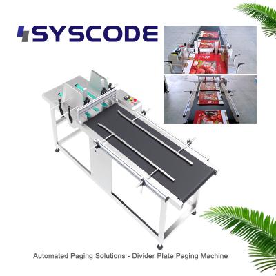 China Divider Plate Paging Machine Customized Automatic Paper Feeder Frequency Control for sale