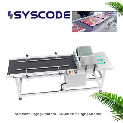 China Divider Plate Paging Machine Customized Automatic Paper Feeder Frequency Control for sale