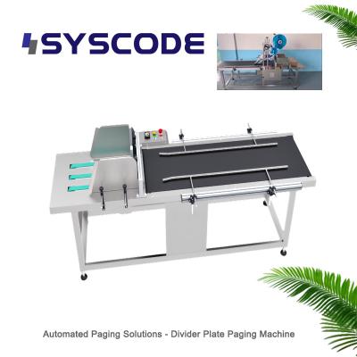 China Divider Plate Pagination Machine With Integrated Coding And Labeling for sale