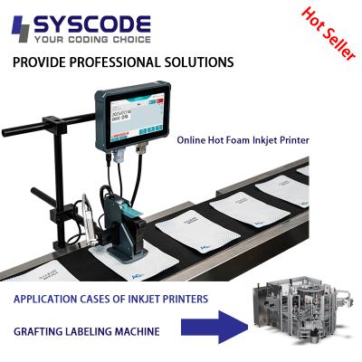 China Impresora compatible con las normas GMP Syscode H200 para las fechas de caducidad, los números de lote y la serialización en el embalaje de medicamentos. en venta