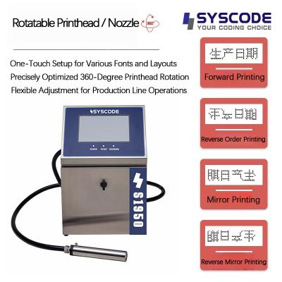 China Industrial Small Character Inkjet Printer  High-Speed CIJ Coder for Food & Beverage Packaging for sale