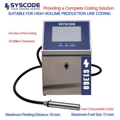 Κίνα Τύπο CIJ για γραμμές παραγωγής χυμών - κωδικοποιητής inkjet με βαθμολογία IP66 ειδικά σχεδιασμένος για περιβάλλοντα υψηλής υγρασίας στην παραγωγή ποτών. προς πώληση