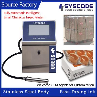 China Solución de codificación de precisión de grado industrial. Cuenta con carcasa de acero inoxidable IP55/IP66, boquilla de 50 micras, impresión de 4 líneas a una velocidad de 345 m/min. Ideal para alimentos, productos farmacéuticos, en venta