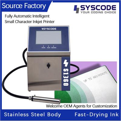 China Solución de codificación de precisión de grado industrial. Cuenta con carcasa de acero inoxidable IP55/IP66, boquilla de 50 micras, impresión de 4 líneas y velocidad de 345 m/min. Ideal para alimentos, farmacéutica en venta