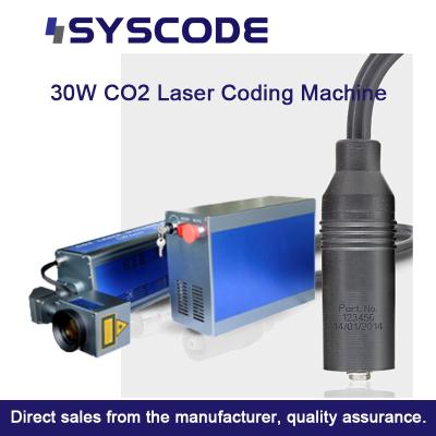 China 30W High Power CO2 Laser Marking Machine for Food-Safe Coding and High-Speed Marking with Non-Contact Process for sale