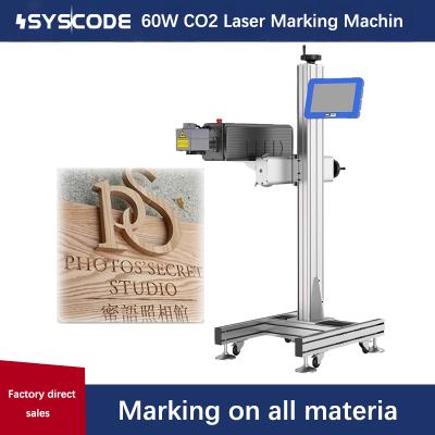 China All-in-One 60W CO2 Laser Marking System with 10" Touchscreen for Permanent Marking on Food Packaging, Fabric & Rubber for sale