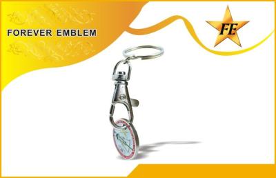 Cina Carrello portatile dell'anello portachiavi della moneta del carrello per la promozione ed il supermercato in vendita