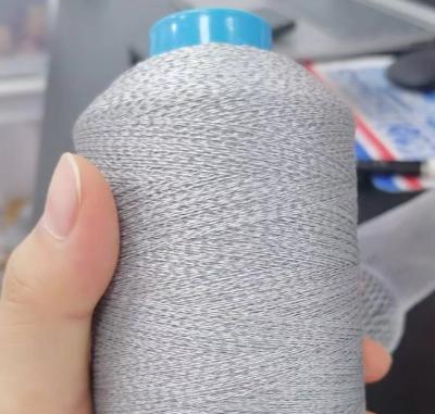 China 350D Grey Embroidery Reflective Thread For Knitting Safety Clothes Sewing Yarn Reflective for sale