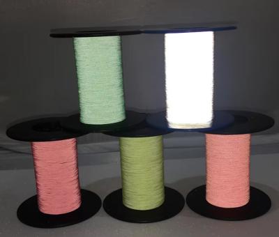 China Single Both Side Sewing Iridescent Embroidery Reflective Thread Yarn For Night Safety for sale