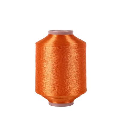 China Bright Polyester Yarn 75/36 White Tex Diamond Luxury Yarn Dope dyed for sale