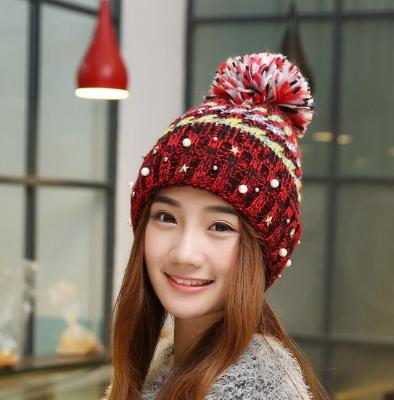 China Korean version of the winter winter couple loom knitted hat thickening warm hat cap winter hat for sale