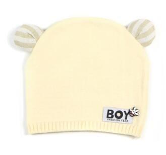 China Baby hat children's knitted hat new autumn and winter cute Baotou newborn children solid color warm hat wholesale for sale