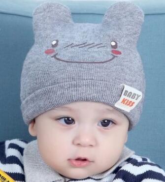 China Baby knitted hat boys and girls hat mouth H Korean version of the baby warm hat for sale