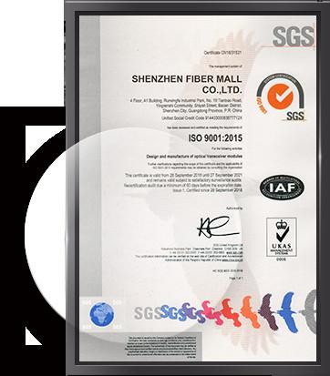ISO9001 - FIBERMALL CO.,LIMITED