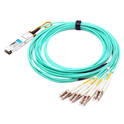 China Aristanetwerken qsfp-8lc-AOC5M Compatible 5m (16ft) 40G QSFP+ aan 8 LC Kabel van de Schakelaar de Actieve Optische Doorbraak Te koop