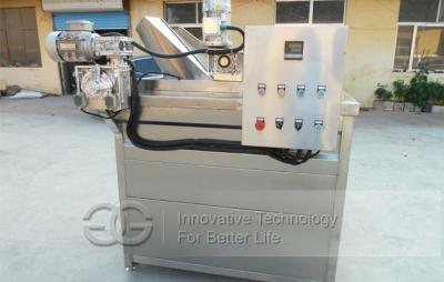 China Automatic Rotary Type Peanut Frying Machine|Hot Sell Automatic Snack Food Fryer Machine for sale