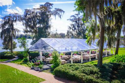 China Clear PVC Fabric Top Aluminum Alloy Outdoor Luxury Wedding Marquee Tents for sale
