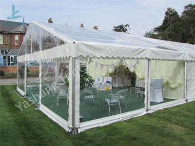 China Beautiful Transparent Luxury Wedding Marquee Tents For Hire Clear Span Fabric Structures for sale