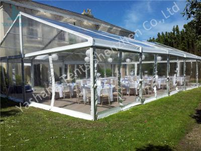 China UV Resistant Clear Fabric Cover Wedding Marquee Buildings With Aluminum Profile for sale