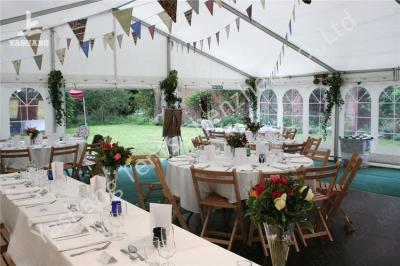 China Wind Resistant Outdoor Luxury Wedding Party Tents Marquee Aluminum Profile for sale