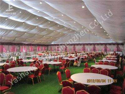 China Decorated Backyard Big Wedding Party Marquee Tents High Strength For 1000 People for sale