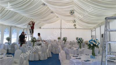 China Professional 150 Seaters White Luxury Beach Wedding Marquee for Rent with Wind Resistance for sale