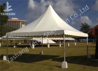 China No Wall High Peak Tents, Pagoda Wedding Marquee Canopy Polyester Fabric Cover for sale