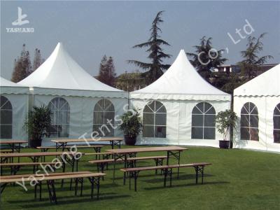China Durable High Peak Outdoor Shade Tent Gazebo Shelter Environmentally Friendly for sale
