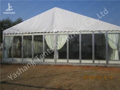 China Transparent Glass Wall Outdoor Luxury Wedding Tents With Full Beautiful Decorations for sale