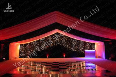China Luxury Marquees For Weddings Decorated with Noble and Gorgeous Linings and Lightings for sale