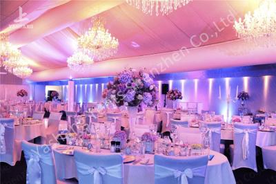 China Garden Uv Resistant Banquet Luxury Wedding Party Tents Lighting System Choosen for sale