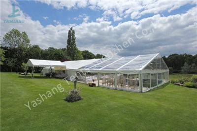 China Grassland Clear PVC Fabric Cover Aluminum Profile Luxury Wedding Tent Buildings for sale