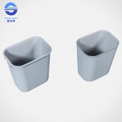 China Cubo de la basura plástico de tragante abierto del envase de la basura de la oficina en cuadrado en venta