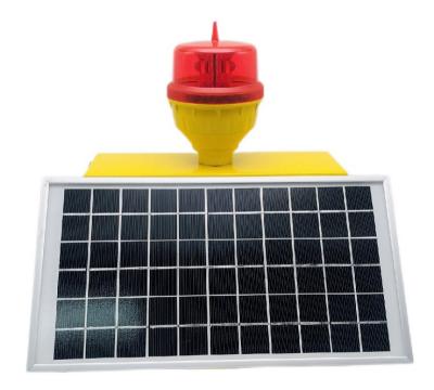 China Single Aviation Solar Powered Obstruction Light Low Intensity Warning Tower Led for sale