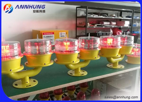 Quality L810 Double Solar LED Aviation Obstruction Light 32.5cd Intensity With Photocell for sale