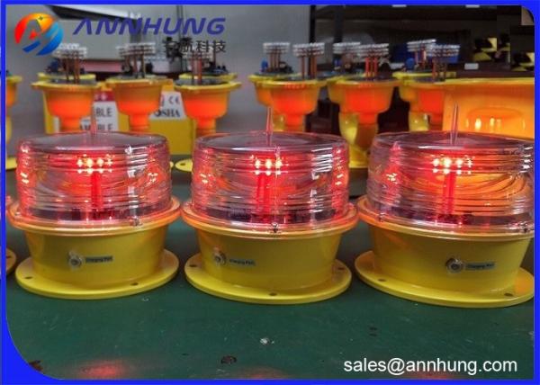 Quality Mini Panel Solar Aviation Obstruction Light Low Power Consumption Long Life Span for sale